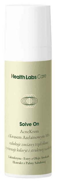 Крем для лица Health Labs Care Solve On AcneKrem с азелаиновой кислотой ...