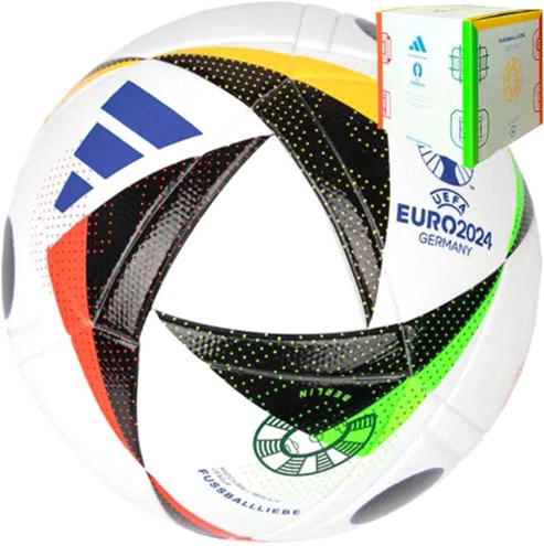 Мяч футбольный Adidas EURO24 LGE BOX (IN9369) белый, черный, желтый ...