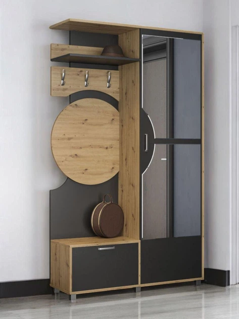 Передпокій в коридор меблі для прихожих з дзеркалом та шафою тумбою для