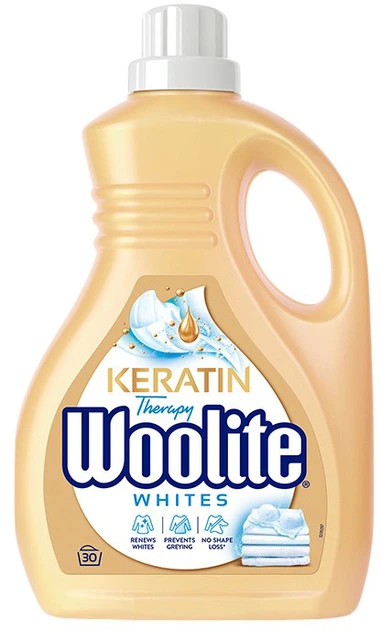 Засіб для прання рідкий Woolite для світлих та білих тканин з Кератином ...