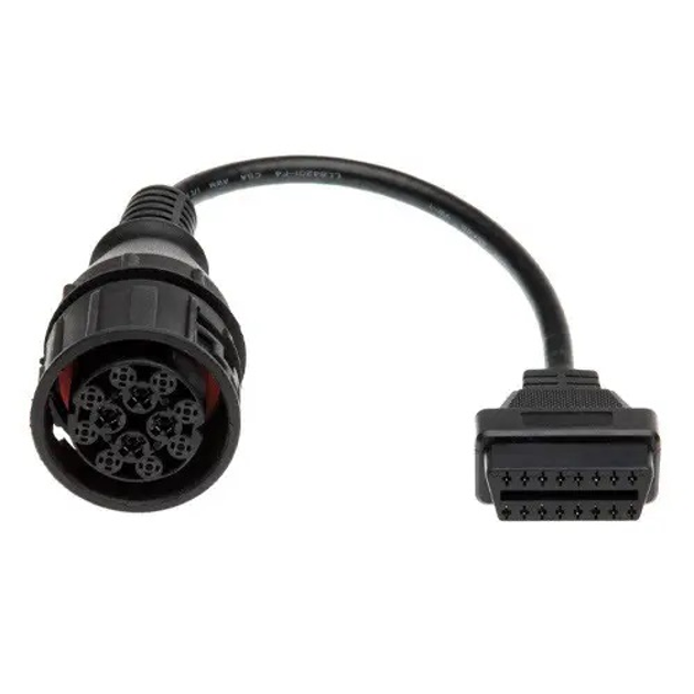 Переходник с OBD2 16pin для диагностики грузовых автомобилей MAN 12pin ...