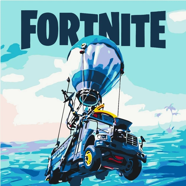 Картина по номерам Origami Fortnite. Игра Фортнайт 30x30 см (LW21831 ...