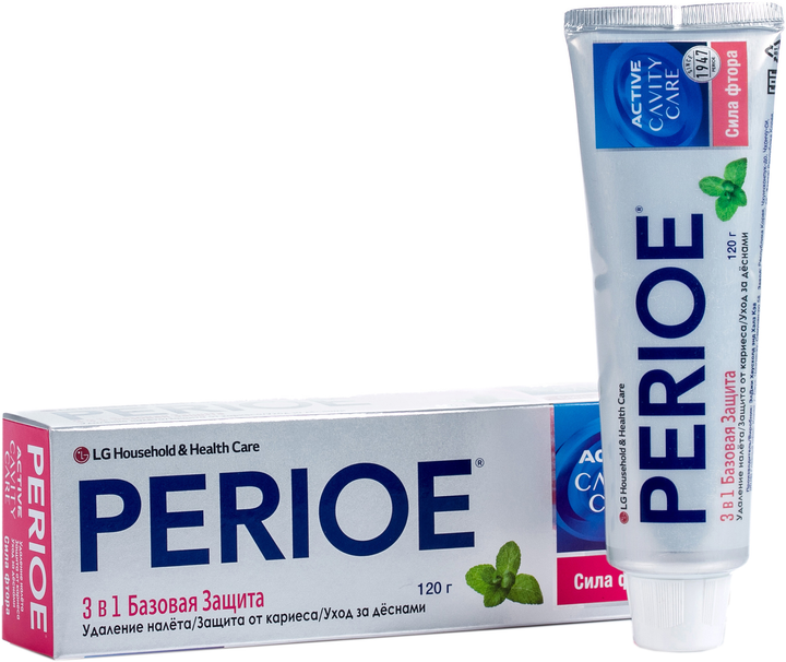 Зубная паста LG Perioe Active Cavity Care Сила фтора 120 г ...