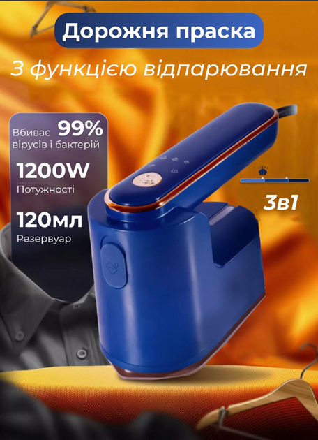 Отпариватель для одежды маленький Sokany ручной дорожный утюг паровой ...