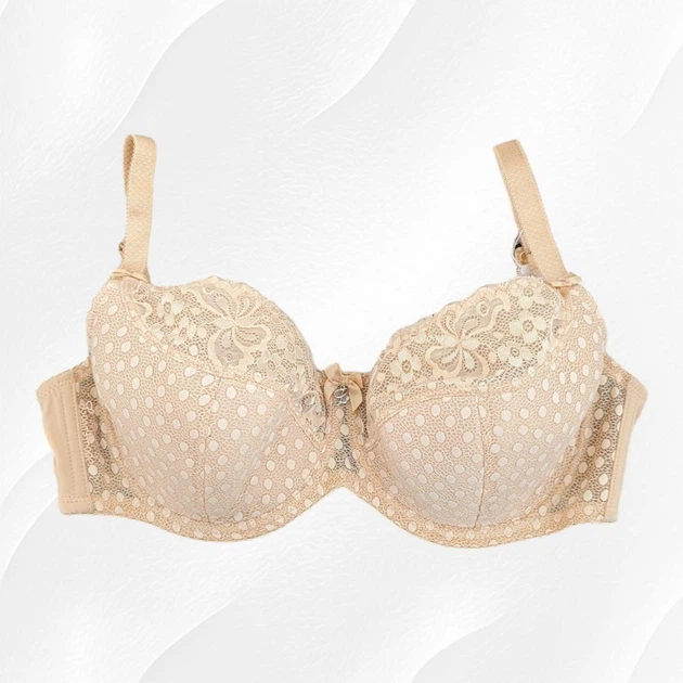 Бюстгальтер на половину поролоновий гіпюровий Lanny Mode 11134 розмір 90 D бежевий від продавця ...