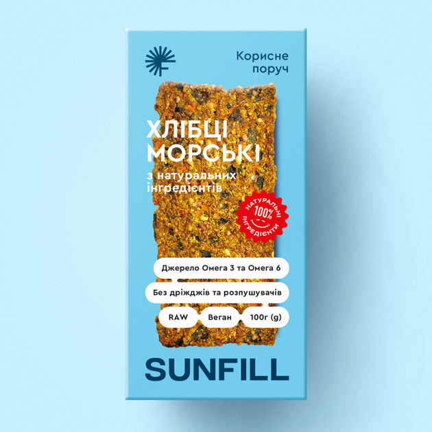 Хлібці Морські SUNFILL, 100 г – купить в Украине - ROZETKA. Цены на ...