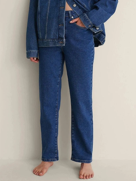 Джинси Regular Fit жіночі NA-KD 1726-000014-9502 34 Сині (7325944475688 ...