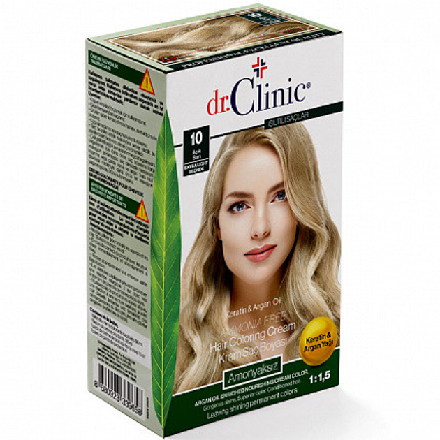 Краска dr.Clinic для волос без аммиака 10 Светлый блонд от продавца ...