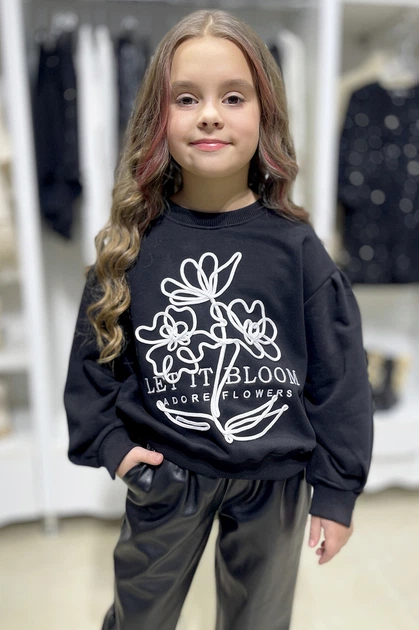 Свитшот Escabel Kids 116 см Черный (2125000857084) от продавца: СЧАСТЛИВЧИК – в интернет ...