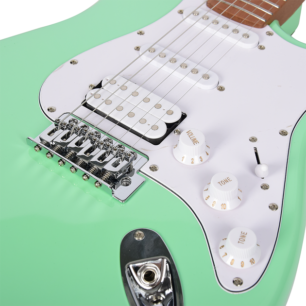 Електрогітара Deviser L-G2S ST GR (комплект з комбо на 15 ват, тюнер, ремінь, кабель, струни ...