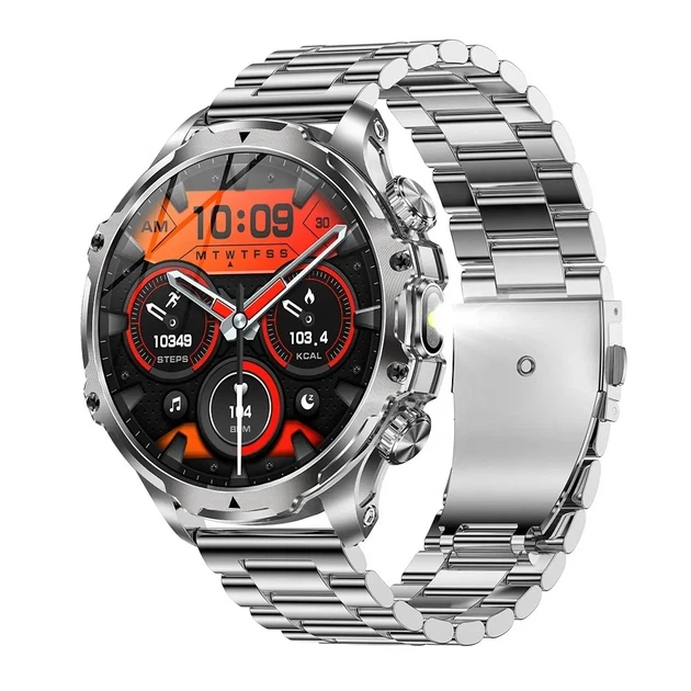 Розумний годинник Lemfo AK75 Metal з функцією розмови (Сріблястий ...