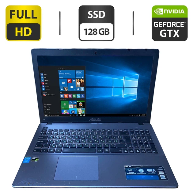 Ноутбук Asus X550J / 15.6" (1920x1080) TN / Intel Core i7-4720HQ (4 (8 ...