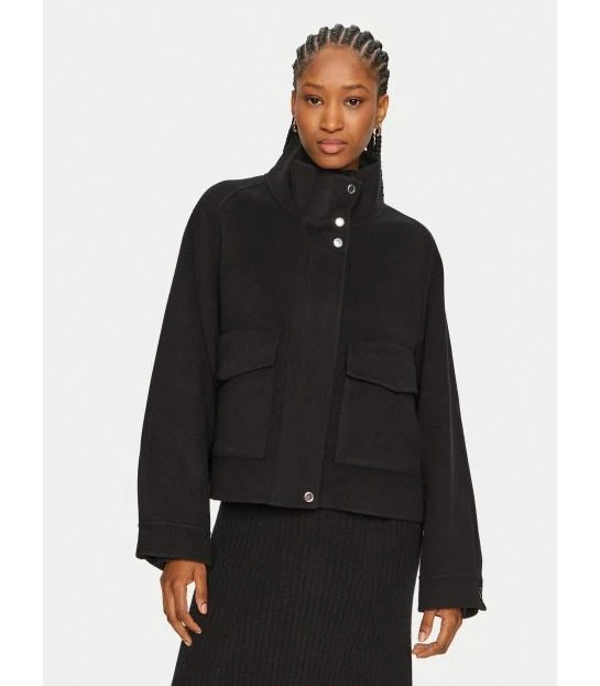 Пальто шерстяное с карманами Pinko M черный 103842 от продавца: Propsy ...