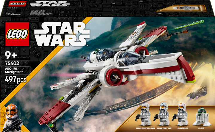 Конструктор LEGO Star Wars Звездный истребитель ARC-170 497 деталей ...