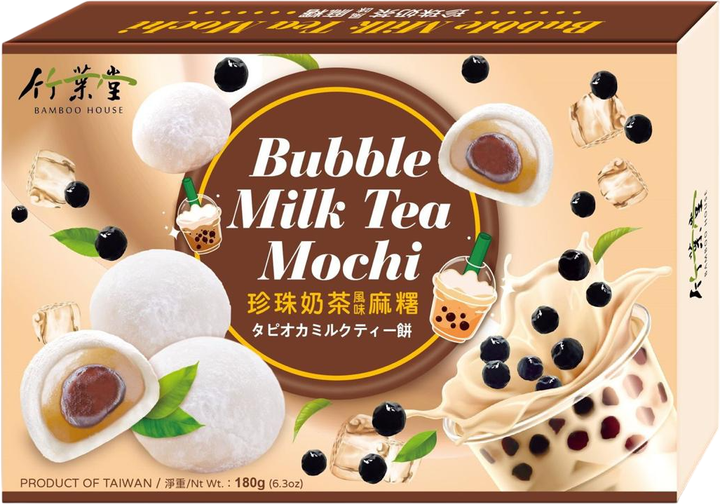 Рисовий десерт Bamboo House Mochi зі смаком Bubble Tea Milk 180 г ...