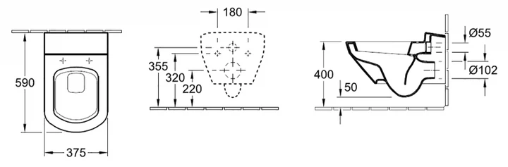 Унитаз VILLEROY&BOCH Sentique 56221001 – фото, отзывы, характеристики в ...