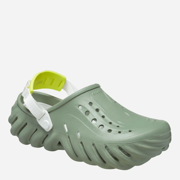 Чоловічі крокси Crocs Echo Clog 207937-308 45-46 (M11) 29 см Зелені ...