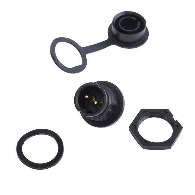 Розетка блочная 2 контакта, круглый разъем, IP67 (KLS15-249-2M1) – фото ...