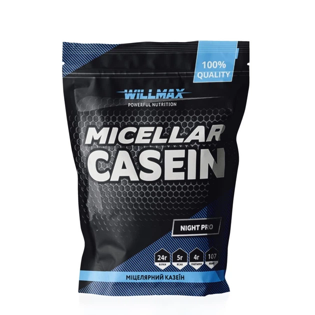 Протеин Willmax Micellar Casein, 900 грамм Клубничный джем – фото ...