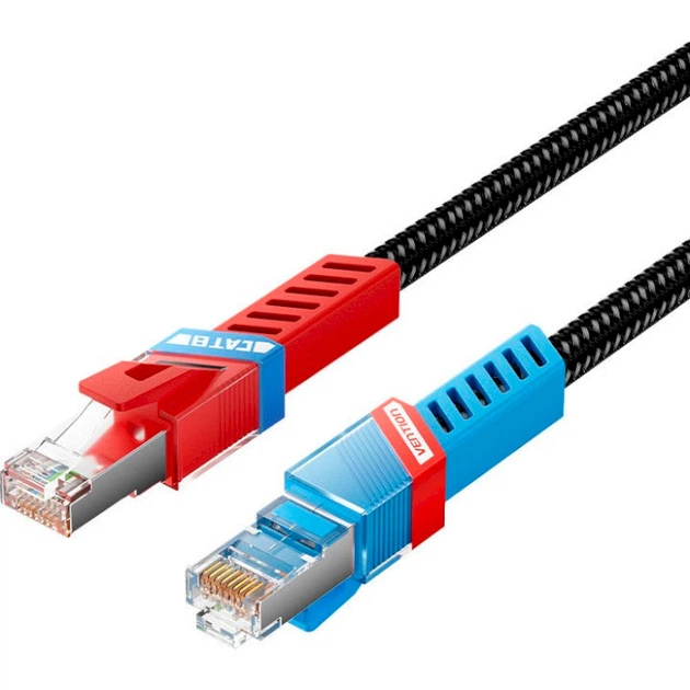 Кабель Vention CAT.8 SFTP Gaming Ethernet Patch/1m/40 Gigabit Ethernet ...