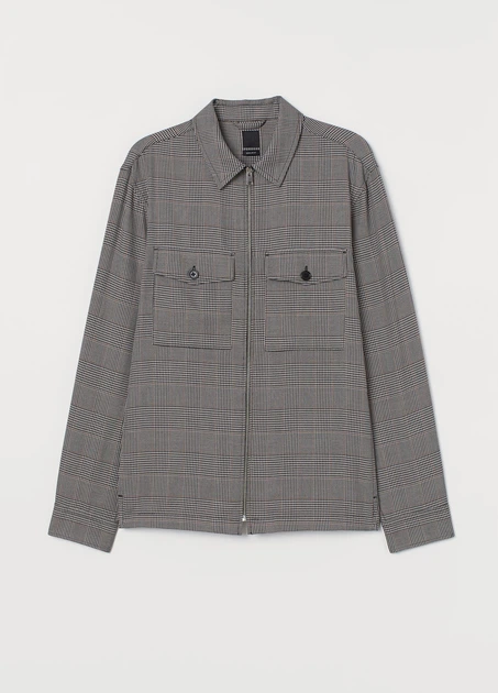 Куртка H&M XL Темно-бежевый 0902059_клетка_05 от продавца: All fashion trandz – в интернет ...