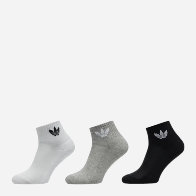 Набор мужских носков коротких хлопковых Adidas 1/4 Socks 3P IJ5612 40 ...