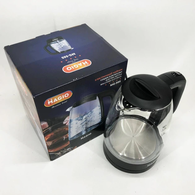 Стильный электрический чайник Magio MG-505, Электрочайник с индикатором включения – фото, отзывы ...