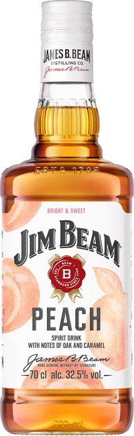 Ликер Jim Beam Peach 0.7 л 32.5% (080686043171) – фото, отзывы ...
