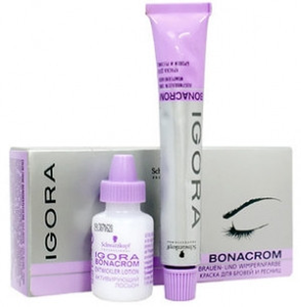 Краска для бровей и ресниц Schwarzkopf Igora Bonacrom Коричневая 15 мл ...