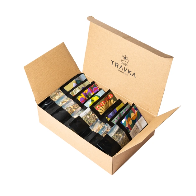 Дегустаційний набір органічний трав'яних чаїв ручного збору Travka 240г ...