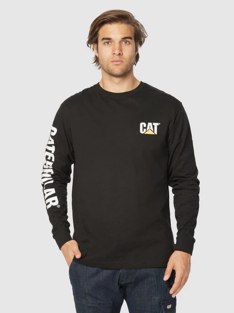 Лонгслив мужской Caterpillar (CAT) 1510034-016 M Черный (882600564072 ...