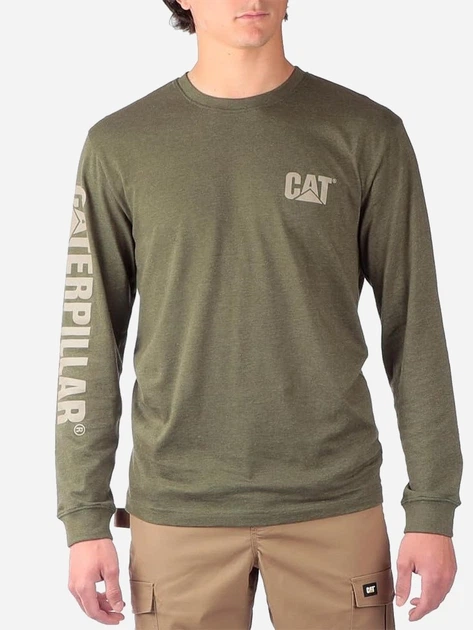 Лонгслив мужской Caterpillar (CAT) 1510034-13037 M Зеленый ...