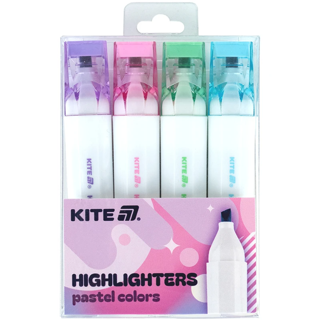 Маркер Highlighter Kite Creative Pastel Colors набір 4-х 4063276224927 ...