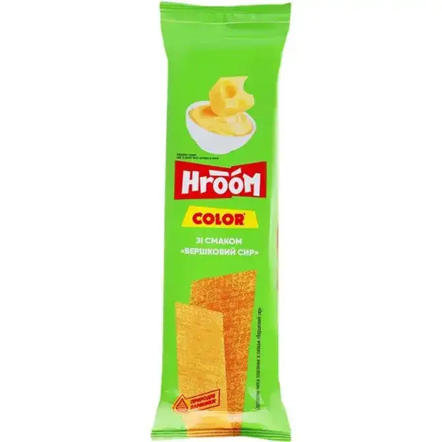Картофельные чипсы пластинки со вкусом Сливочный сыр HROOM 75г ...