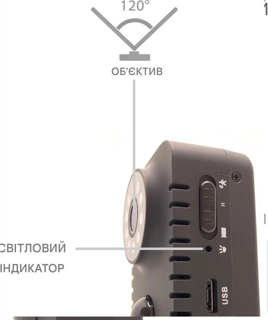 Міні камера з датчиком руху Vdscam MD29 до 90 днів роботи в режимі очікування, з нічним баченням ...