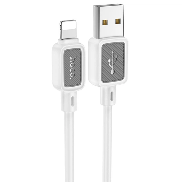 Прочный дата Hoco X108 Benefit USB to Lightning 2.4A (1m) White – фото ...
