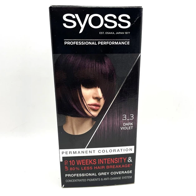 Фарба для волосся Syoss 3-3 Tемно фіолетовий – купить онлайн на ROZETKA