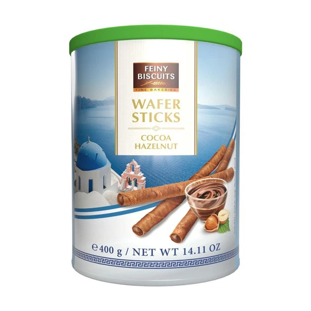 Вафельні трубочки з какао та лісовим горіхом Feiny Biscuits 400г ...