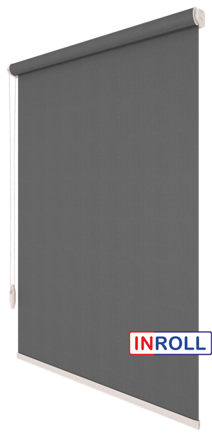 Ролети тканинні INROLL Есо-Mini Plus 27,5х165 см BO Berlin Темно-сірий ...