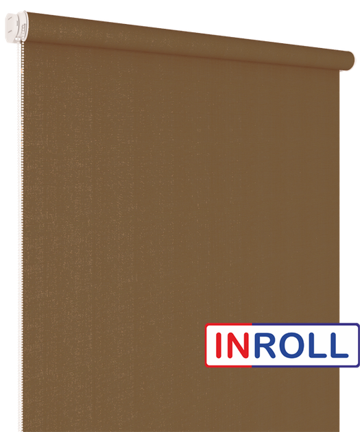 Ролета тканевая INROLL Есо-Mini Plus 120х165 см BO Berlin Коричневый ...