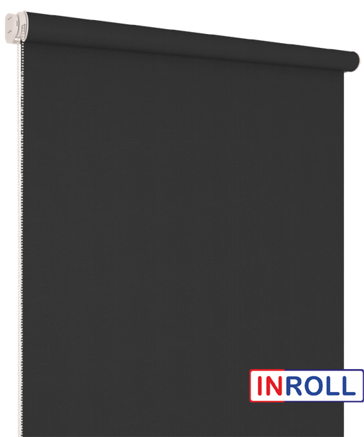 Ролета тканевая INROLL Есо-Mini Plus 125х165 см BO Berlin Черный 305 ...