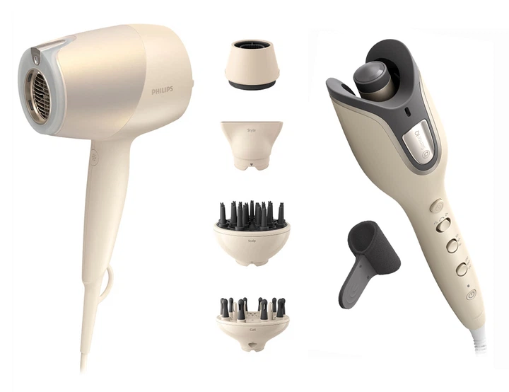 Фен PHILIPS BHD829/00 SenseIQ серии 9000 + Автостайлер PHILIPS BHB887 ...