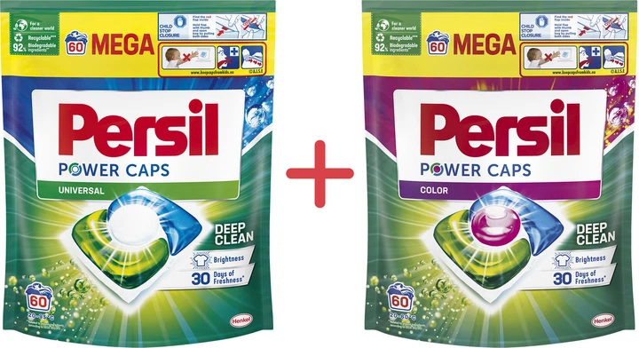 Набір капсул для прання Persil Power Caps Universal Deep Clean 60 шт ...