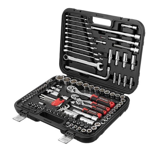 Набір інструментів 1/2" & 3/8" & 1/4", 126 од., Cr-V STORM INTERTOOL ET-8126 – фото, отзывы ...