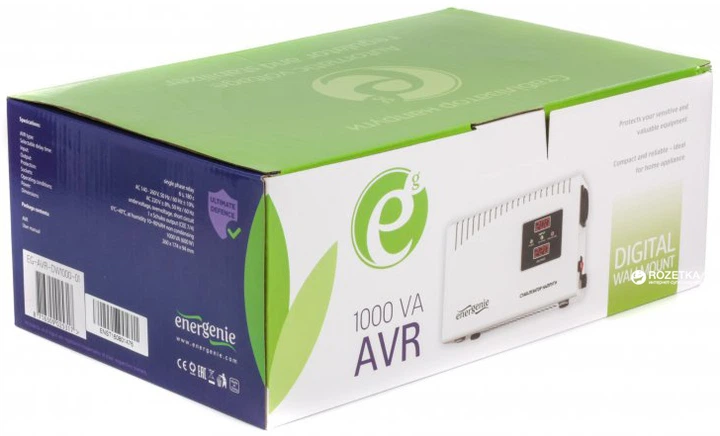 Стабілізатор напруги EnerGenie 1000 ВА (EG-AVR-DW1000-01) – фото, відгуки, характеристики в ...