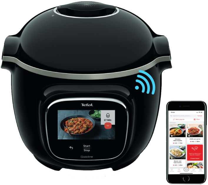 Мультипіч-скороварка TEFAL Cook4me Touch CY912830 + Насадка-мультипіч ...