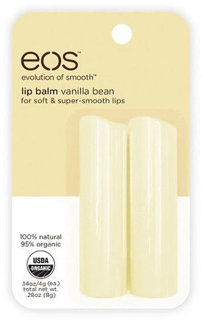 Набор для губ EOS Vanilla Bean Smooth Lip Balm Stick Duo Pack 2x4g ...