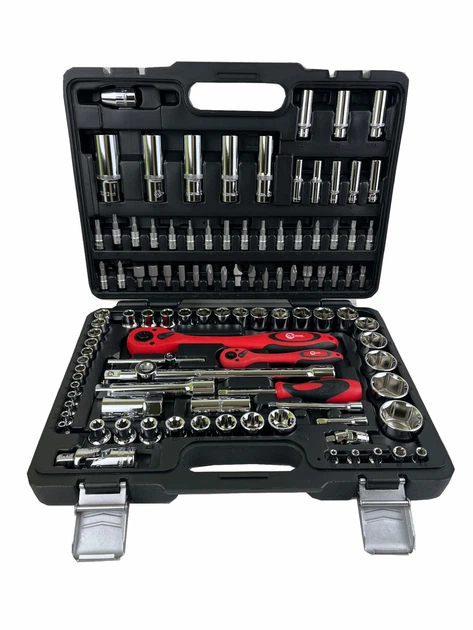 Автомобильный набор инструментов Intertool 108 предметов профессиональный набор ключей для дома ...