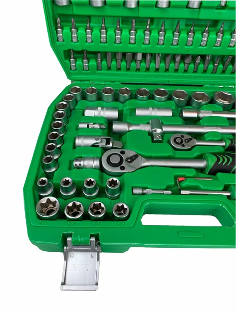 Автомобільний набір інструментів Intertool 108 предметів набір ключів для дому автонабір з ...