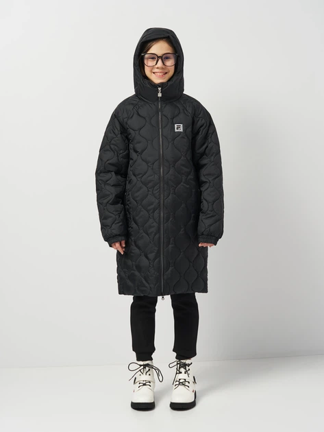 Підліткове зимове пальто для дівчинки FILA 130480-99 158-164 см Чорне ...
